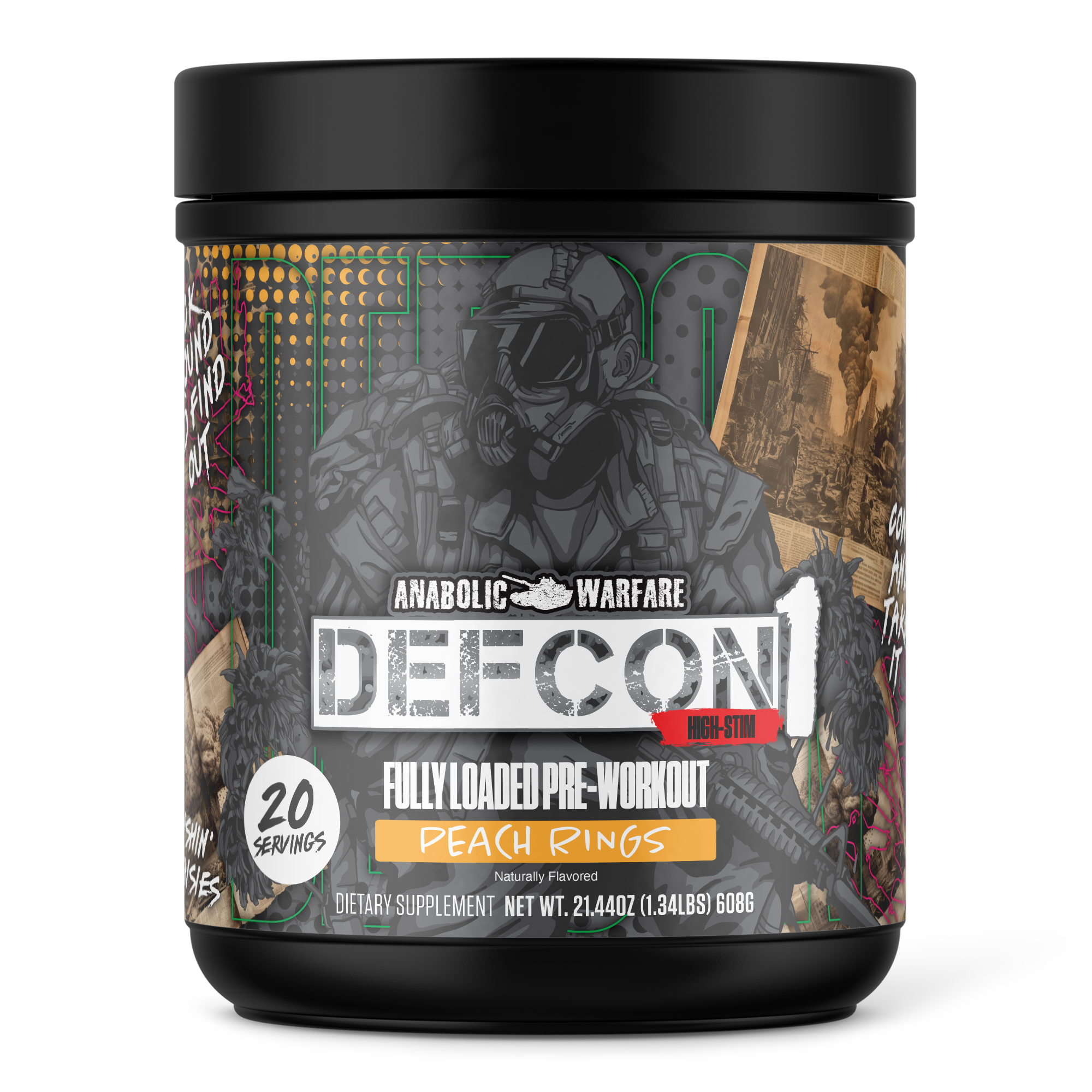 Defcon1 High-Stim Fully Loaded Pre Workout Anabolic Warfare from MI ...
