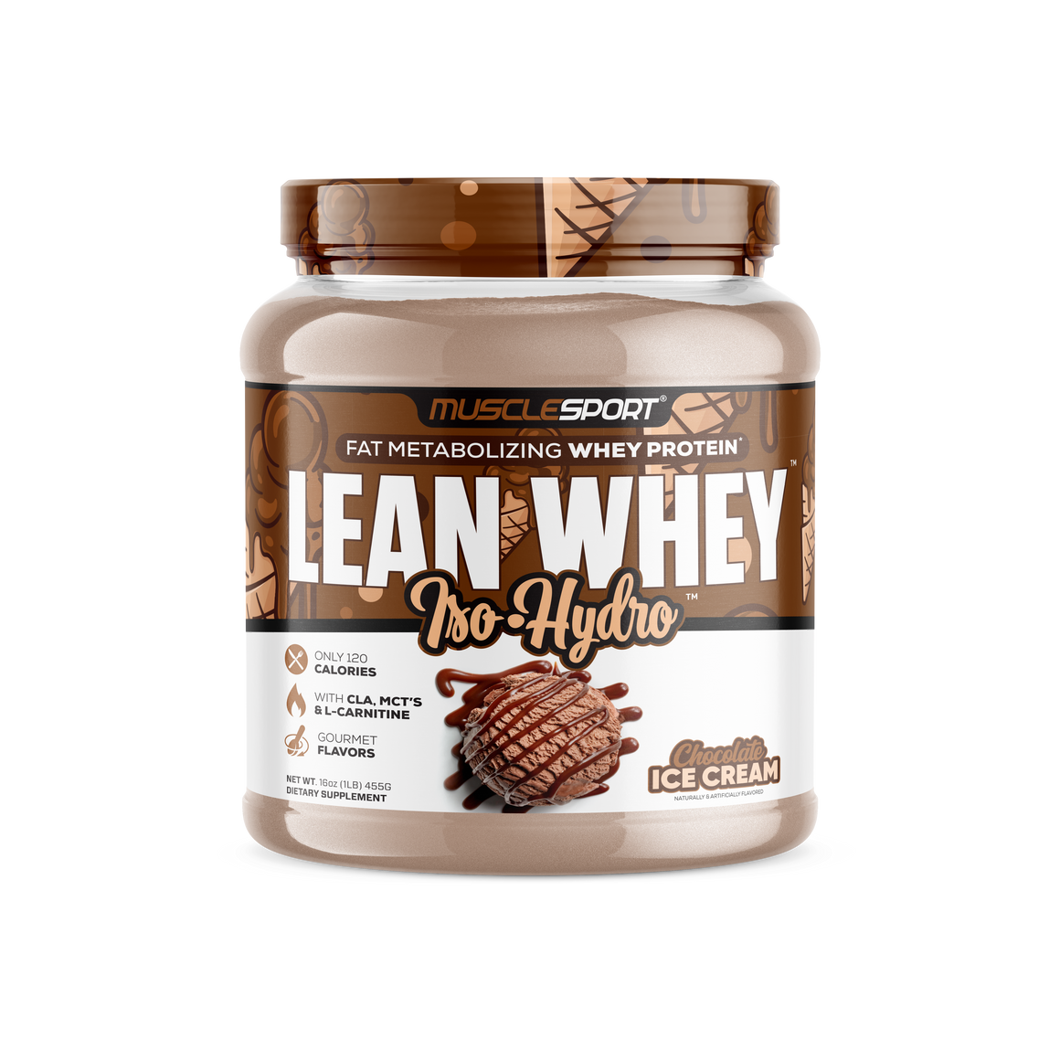 Lean Whey® Iso Hydro Gourmet Protein 1lb Muscle Sport from MI Nutrition